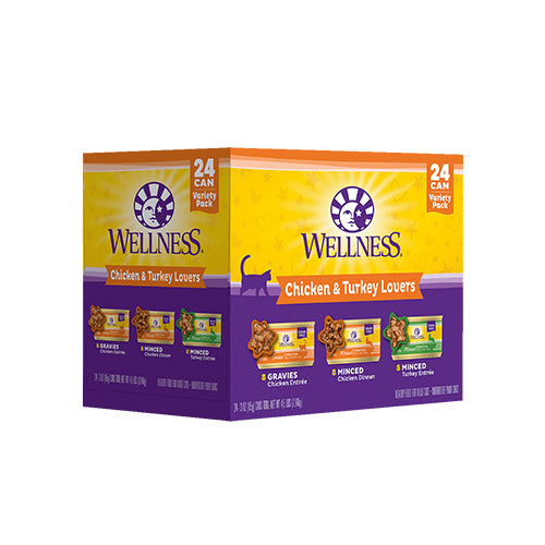 WELLNESS - Chicken & Turkey Lovers Variety Pack - Pet Cuisine & Accessories